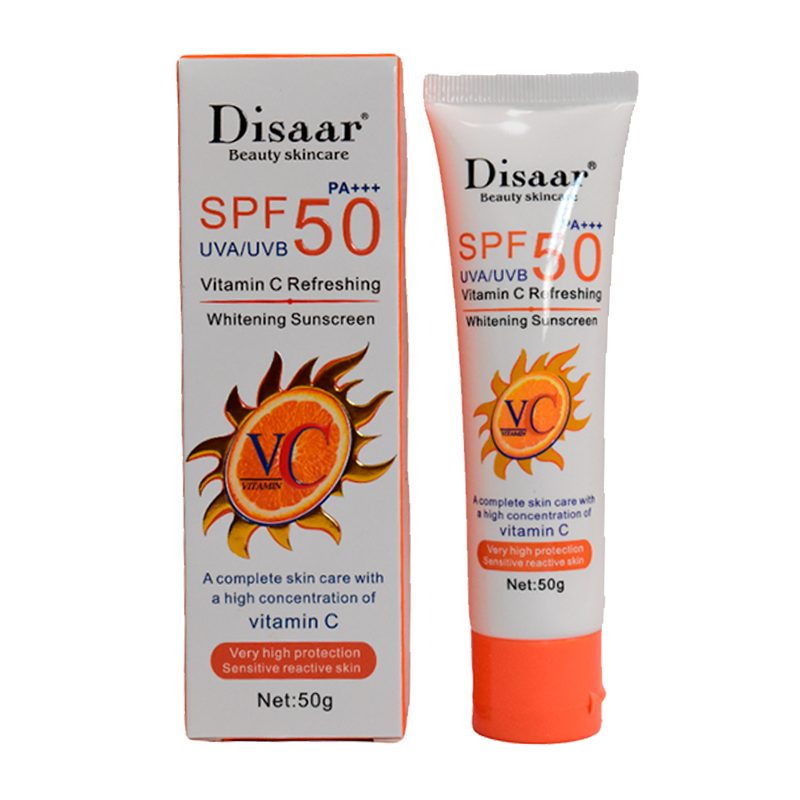 Bloqueador solar 50+con vitamina C marca Disaar – Mode GT