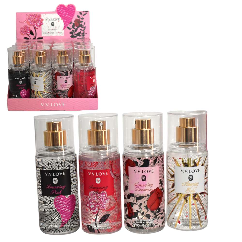 Perfume V.V. Love caja rosada con diseño de corazón 90ml. – Mode GT