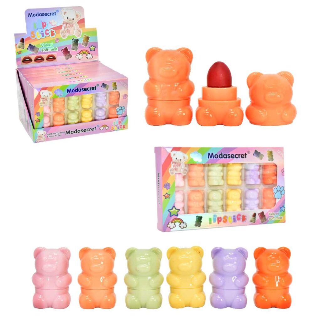 Kit de mini labiales en diseño de oso Modasecret – Mode GT