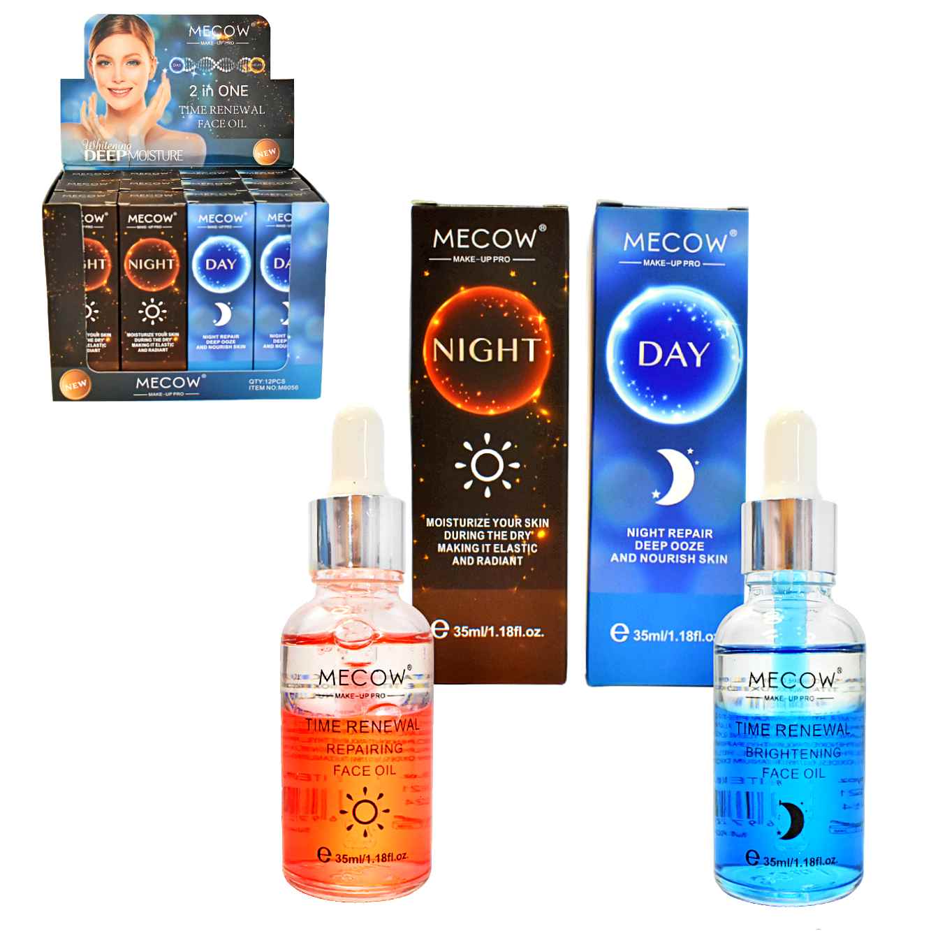 Unidad de aceite facial día o noche Mecow 35ml – Mode GT